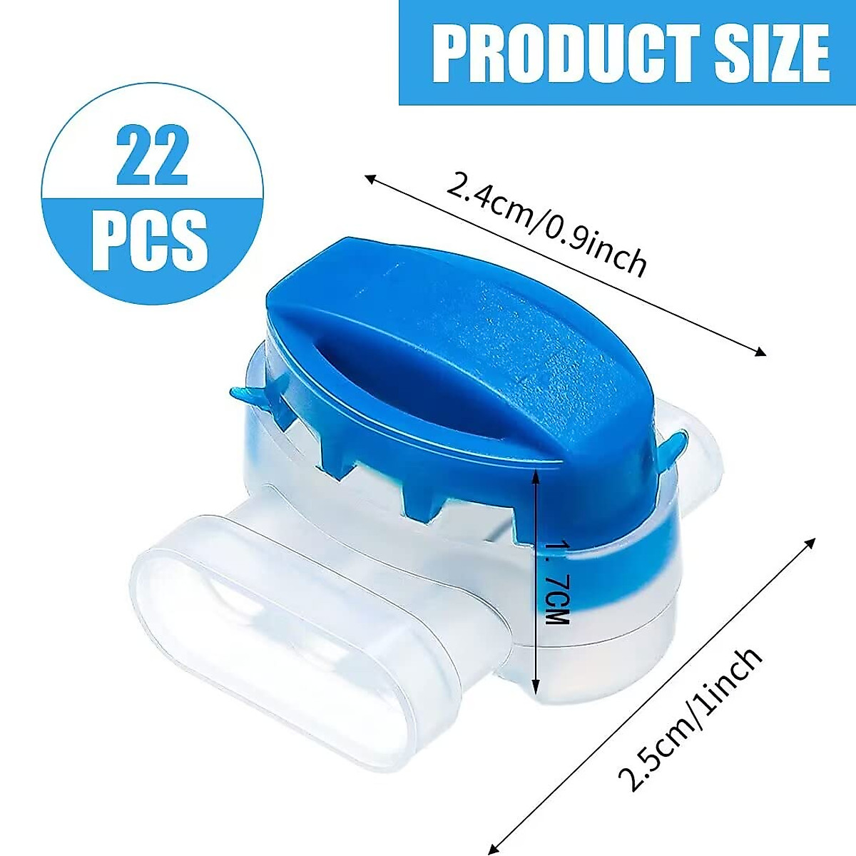 LINXIU 3 Wire Connectors Electrical IDC 314-BOX Wire Connectors Self Stripping Pigtail Connector for 22-14 AWG Cables Robotic Lawn Mowers 22Pack