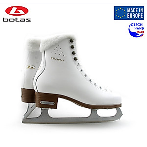 Botas - model: DIANA/Figure Ice Skates for Women, Girls/Color: White, Size: Adult 5.5