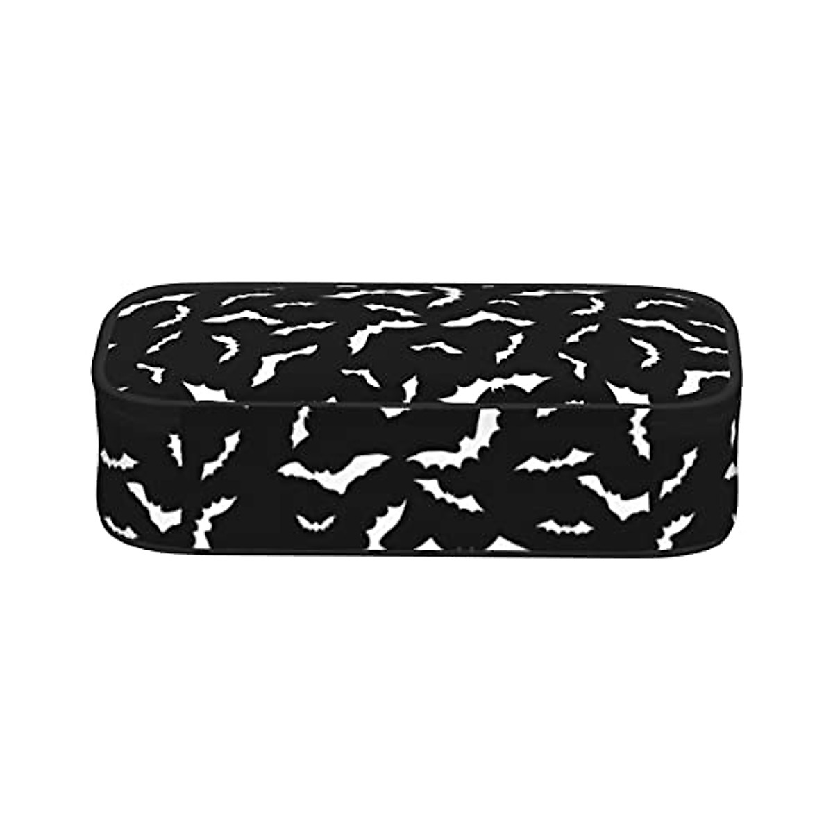 Gocerktr Bats Pencil Case Large Capacity Pen Case Double Zippers Pen Bag Office Stationery Bag Cosmetic Bag with Compartments