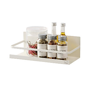 YAMAZAKI Storage Caddy Home Magnetic Steel | Spice Rack, One Size, White
