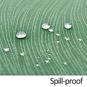 maxmill Jacquard Table Cloth Swirl Pattern Spillproof Wrinkle Resistant Oil Proof Heavy Weight Soft Tablecloth for Kitchen Dinning Tabletop Outdoor Picnic Rectangle 52 x 70 Inch Sage Green