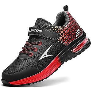 ASHION Boys Sneakers Kids Air Shoes Boys Girls Tennis Running Walking Shoes Arch Support Lightweight Breathable Sport Athletic 4,Big Kid