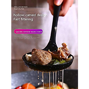 IRSHI LMMDP Silicone Skimmer Soup Spoon Non-Stick Heat-Resistant Soup Ladle Kitchen Utensil Tool