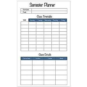 House of Doolittle 2023-2024 Weekly Academic Planner Assignment Book, Blue Vinyl, 5 x 8 Inches, August - August (HOD274RTG26-24)