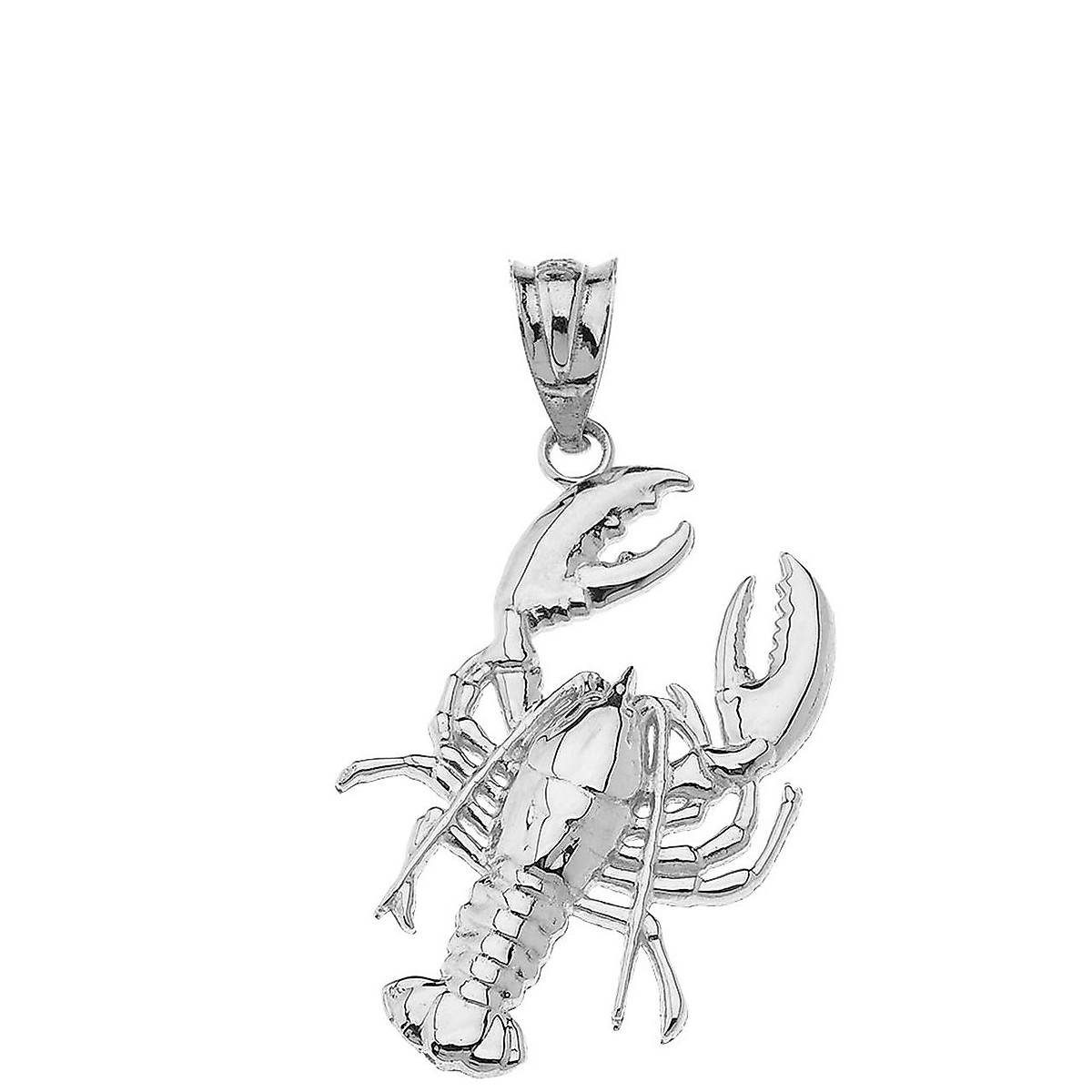 Fine 925 Sterling Silver Lobster Ocean Sea Seafood Nautical Charm Pendant
