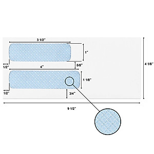 ValBox 500 Count #10 Double Window Envelopes 4-1/8x9-1/2" Self Seal Security Envelopes for QuickBooks Invoices, Business Statements and Legal Documents