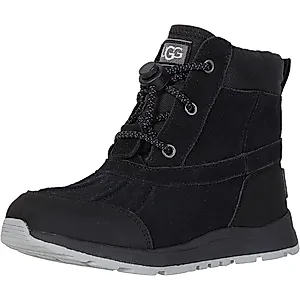 UGG unisex child Turlock Wp Boot, Black, 3 Little Kid US