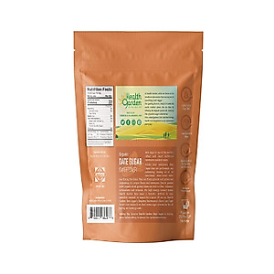 Health Garden Date Sugar (16 OZ), Organic Date Sugar Sweetener, All-Natural Dried Ground Dates, Rich in Vitamins and Minerals, No Gluten, Non-GMO, Low Glycemic Sugar Substitute (1 LB pack of 1)