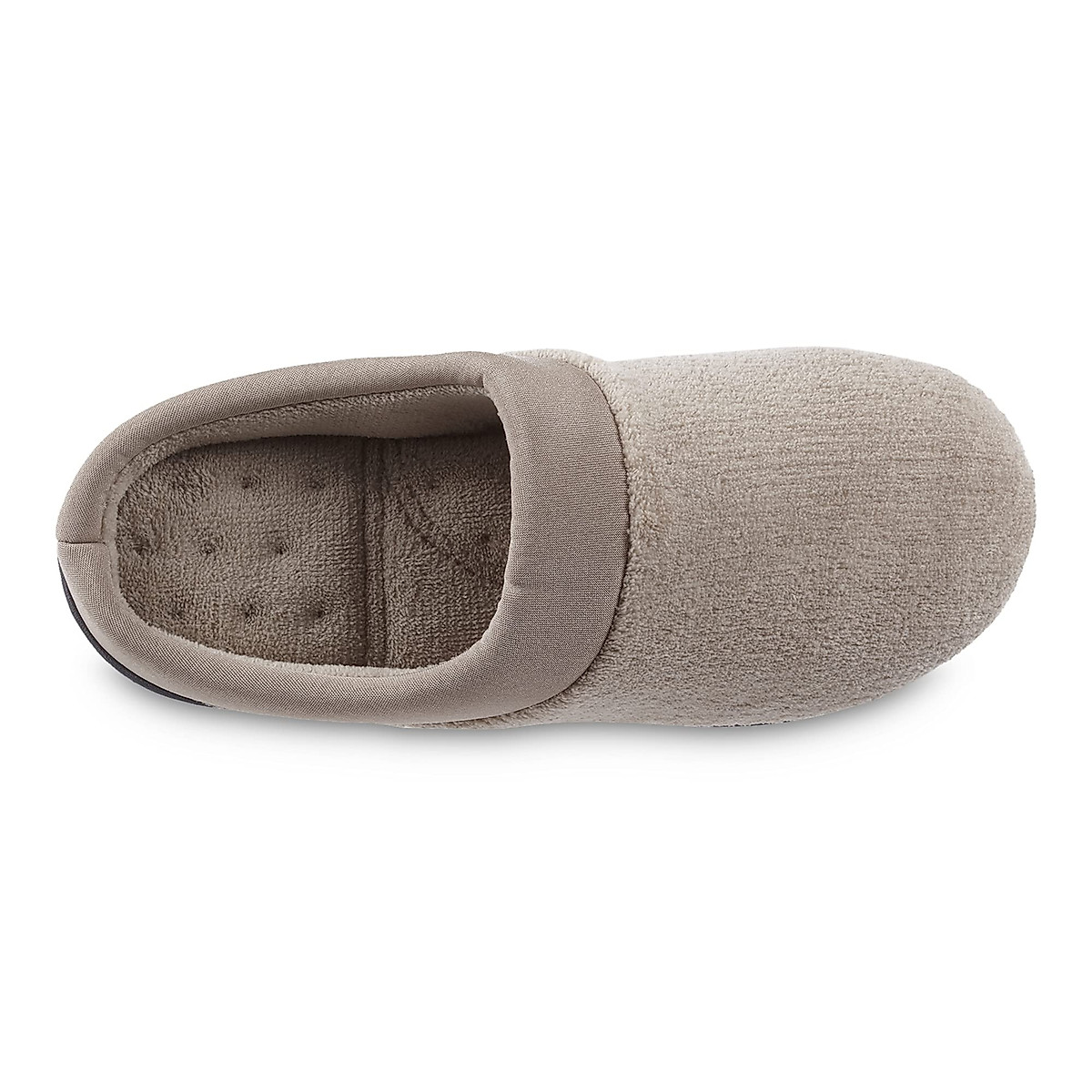 isotoner Women's Clog Slippers, Stone, 9.5-10