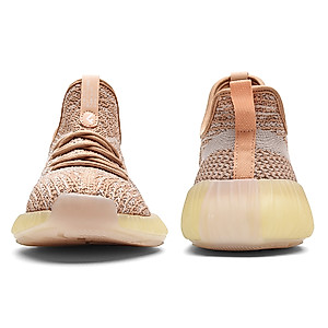 EFOBIH Walking Shoes for Men Athletic Shoes Lightweight Casual Breathable Sport Slip on Tennis Running Sneakers Orange US 10.5