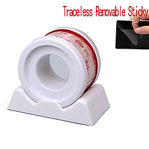 LIWUTE Disposable Sealing Stickers Portable Easy to Tear Paste Sealing Tape Take-Out Drinkware Seals Cake Box Shopping Bag Sealing Tape with The Base (Yellow)