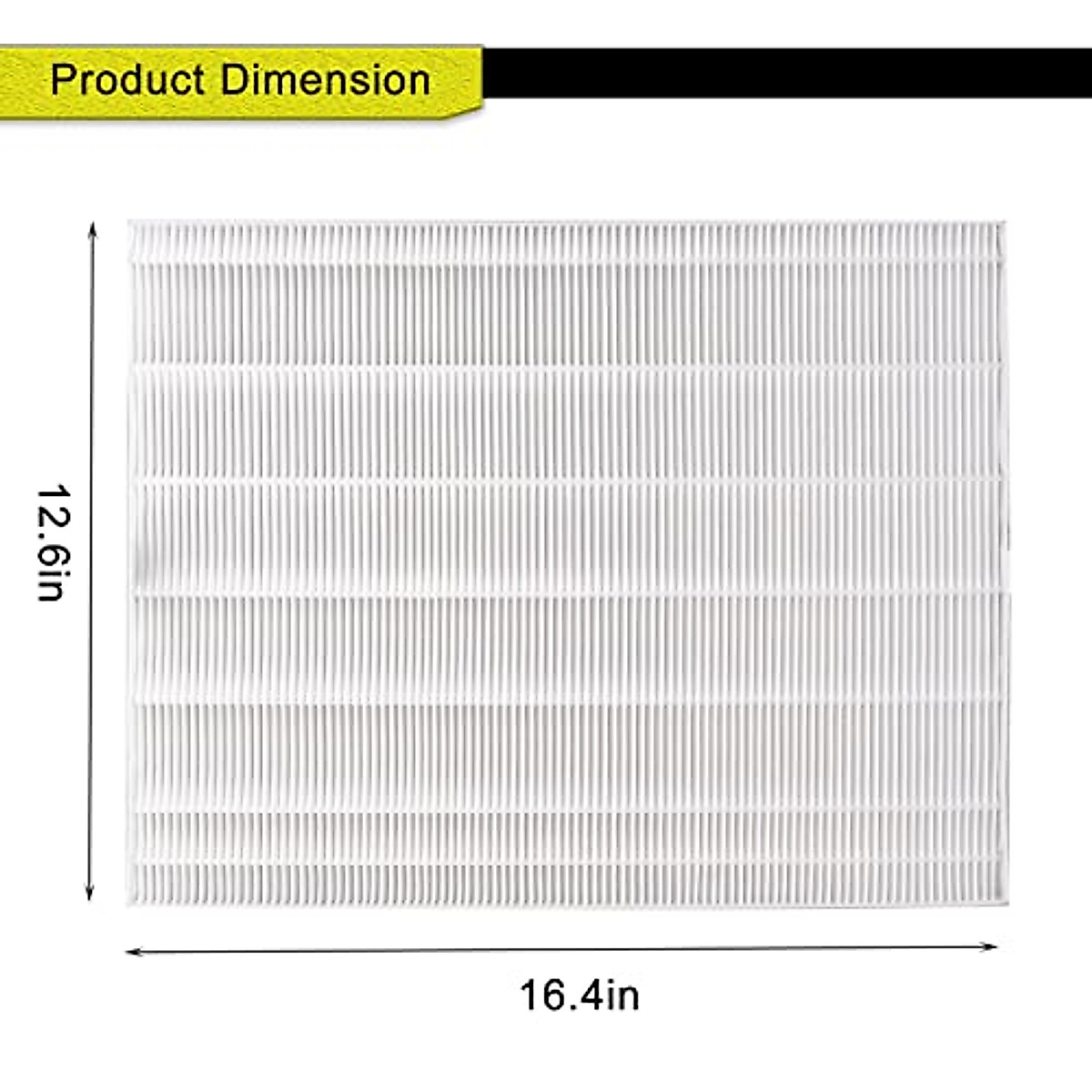 116130 Replacement Filter H for Winix 5500-2 AM80 Air Purifier True HEPA Activated Carbon Pre-Filters 2 Pack Washable Advanced Control Filter and 2 Pack PlasmaWave Odor Reducing Carbon Filters