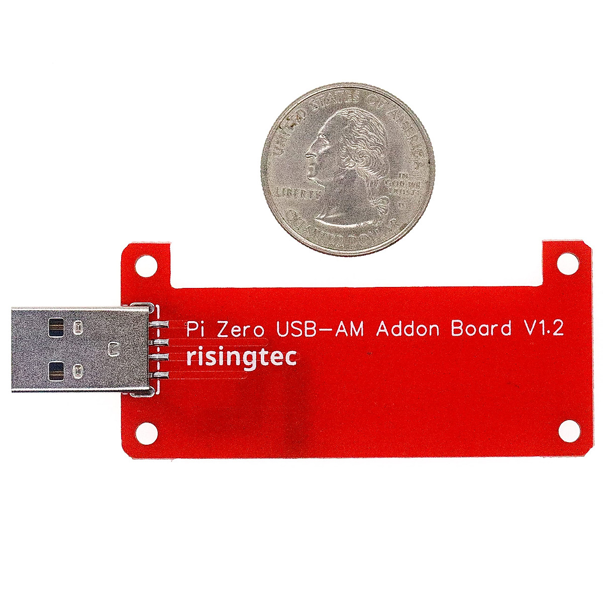 risingsaplings USB Type A Male Connector Dongle Expansion Breakout Board Module Kit for Raspberry Pi Zero/W