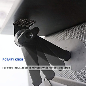 YOKEPO Platform Solid Screen Shelf Adjustable Mount Desktop PC Monitor Used to Place Cable Box Speakers Apple TV PlayStation Camera Frames Remote (Black, New 8 inch)