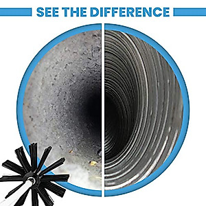 The Original Dryer Vent Cleaner Kit -(30-Feet) Innovative Duct Lint Remover Reusable Strong Nylon| Flexible Lint Brush with Drill Attachment for Faster Cleaning