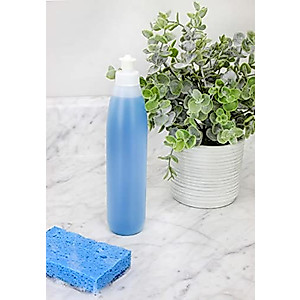 Cornucopia 8-Ounce Squeeze Bottles for Dish Soap and Sauces (6-Pack); Push Pull Cap Dispenser HDPE Squirt Bottles Ideal Soap Dispensers, Condiment Squirt Bottles or Personal Hygiene, BPA-Free