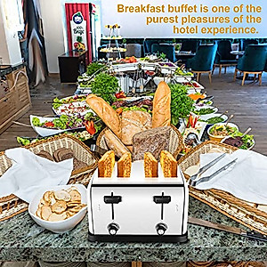 4 Slice Commercial Toaster - 1 1/2" Slots, 120V