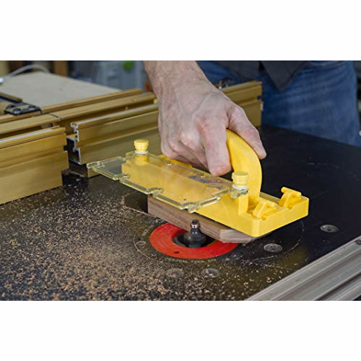 MICROJIG - GRR-RIP BLOCK Smart Pushblock for Router Table, Jointer, and Band Saws