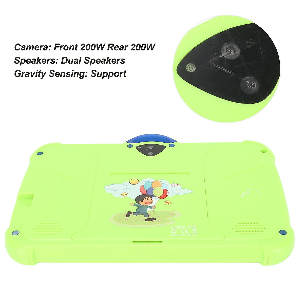 MAVIS LAVEN 7 Inch Kids Tablet, Lightweight Kids Tablet with QuadCore Processor, 1GB RAM 8GB ROM Portable for Travel (US Plug)