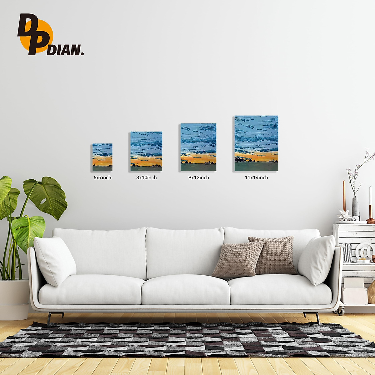 DPDIAN Canvas Boards for Painting 30 Pack, 11 inch x 14 inch Pack, Artist Canvas Panels for Oil & Acrylic Painting