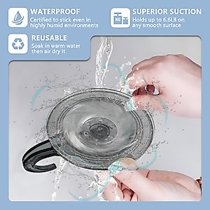 CozyBlue Suction Cup Hooks for Shower and Kitchen 3 Packs Heavy Duty and Easy to Removable