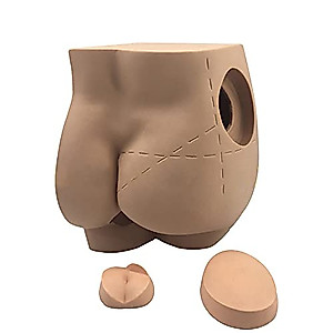 MAYAGU Hip Injection Training Simulator, Buttock Muscle Injection Practice Model For Medical Students Or Nurses Teaching Model, IV Practice Start Kit skin