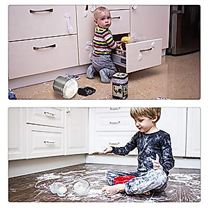 ENLOY 165oz Stainless Steel Airtight Canister for Kitchen, Large Flour Coffee Bean Tea Cereal Sugar Cookie Metal Food Storage Canisters with Clear Lid and Sturdy Locking Clamp