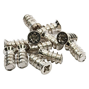 100 Pack Rok Hardware #6mm x 13mm (1/2") Pozi Cross Flat Head Euro Screws Type B Point Fasteners