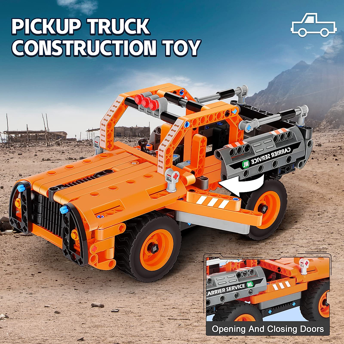 AoHu STEM Toys Building Sets for Boys 8-14, 3 in 1 Dump Truck/Transport Truck/Airplane Construction Engineering Kit STEM Projects for Kids Ages 6 7 8 9 10 11 12, Toys & Gifts for Boys Girls(361Pcs)