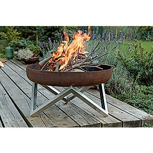 Curonian Memel Solid Steel Medium Fire Pit