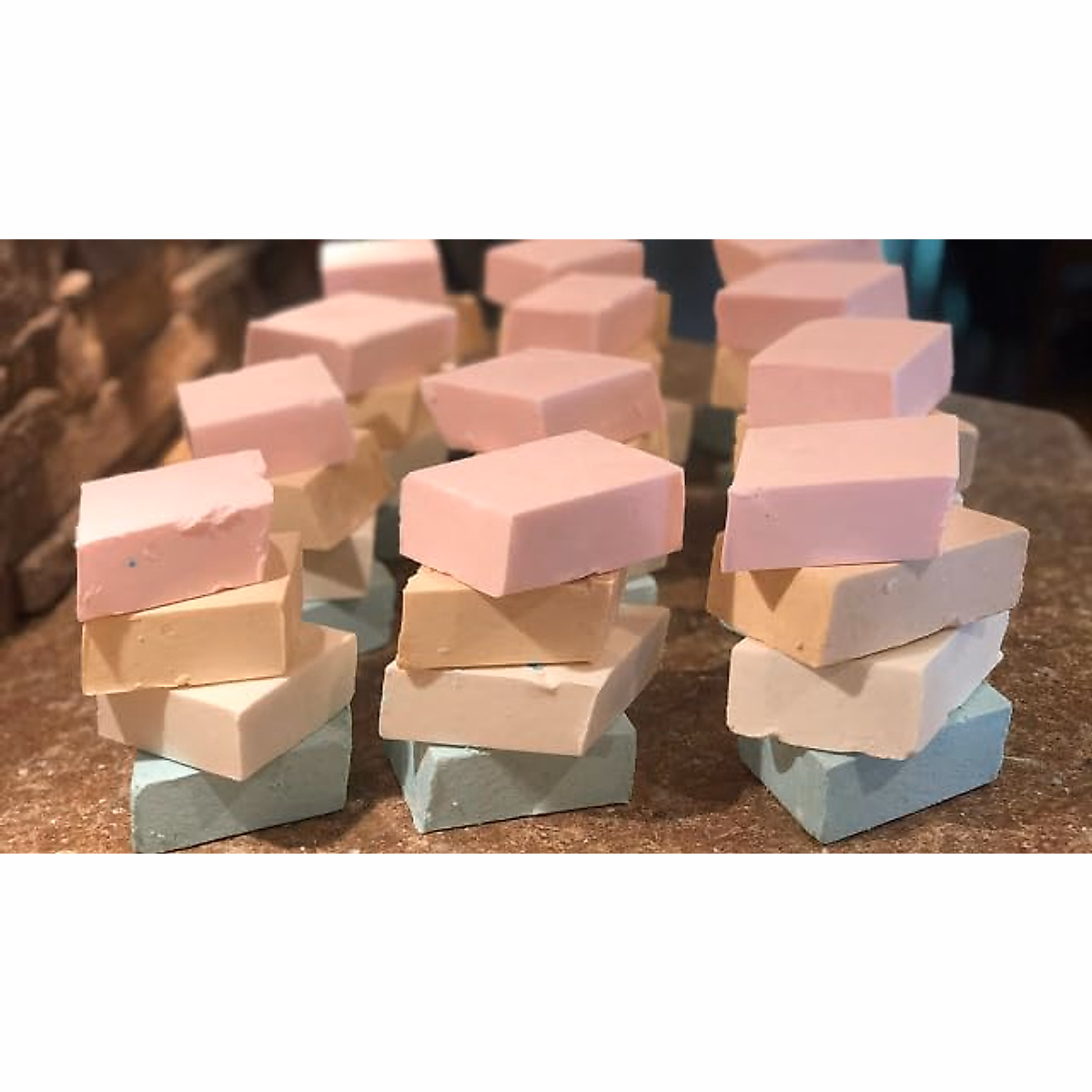 Amish Farms Original Recipe All Natural Soap Bar - Made in USA, Handmade, Vegan Moisturizing for Sensitive Skin - Women & Mens Bar Soap or Mens Soap - Wildflower Scent 5 Oz Each (5 Bars) Colors Vary