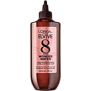 L’Oreal Paris Elvive 8 Second Wonder Water Rinse, Repairing Lamellar Treatment for Damaged Hair, 6.8 FL; Oz