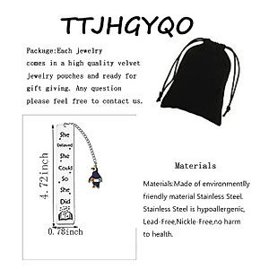 She Believe She Could So She Did Bookmark Inspirational Graduation Gift Animal Bookmark Animal Lovers Gift Book Lover Gift (Penguin Bookmarks)