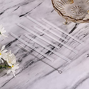 6PCS Replacement Straws Compatible with Stanley IceFlow Stainless Steel Tumbler 30 oz, Reusable Plastic Straws Compatible Apply to Stanley IceFlow 40 oz 20/64 oz Tumbler Stanley Flip Straw Accessories