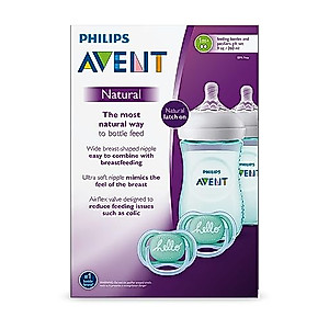 Philips Avent Natural Baby Bottle Teal Gift Set SCD113/24