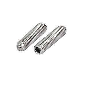uxcell M4x16mm 304 Stainless Steel Spring Hex Socket Ball Point Grub Set Screws 10pcs