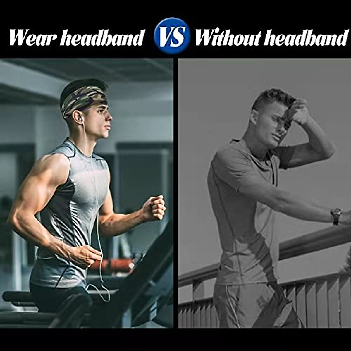 XUANERMIN Ultimate Performance 10pcs Sweat Bands Headbands - Stay Fresh and Focused During Sports, Fitness, Running, Basketball - for Men and Women