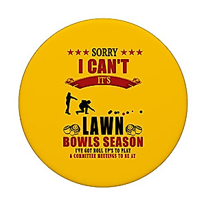 Lawn Bowls Idea For Women & Novelty Lawn Bowling PopSockets Swappable PopGrip