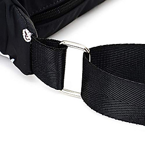 Womens Nylon Floral Shoulder Bag Crossbody Bag Messenger Bags Travel Handbags With Adjustable Strap Waterproof (A rose)