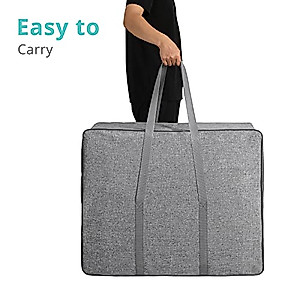 Thickened Folding Mattress Storage Bag, YUGYVOB Sturdy Carry Case for Tri-Fold Mattress, Fits 4 Inch Full or Queen Size Foldable Mattress, Clothes Storage Bag Organizer, 60''x 27.5''x 13''