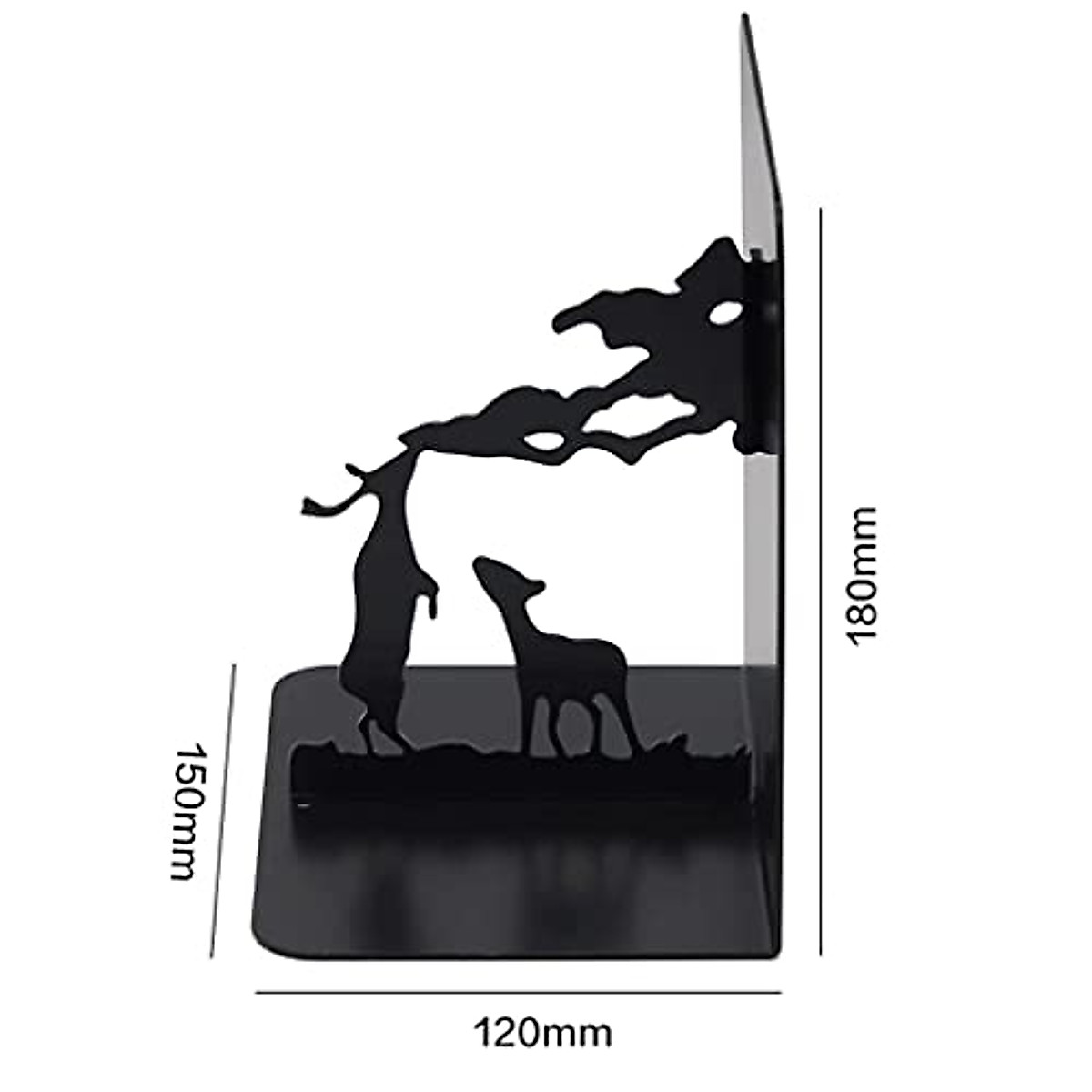 Bookends Shelves Bookends Decorative Book Ends Heavy Duty Book end Bookshelf Decor for Bedroom Library Office School Book Desktop for Heavy Books