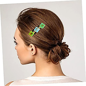 SEWACC 2pcs Hairpin Silicone Mold Resin Tray Molds Silicon Molds Resin Silicone Molds Hair Barrette Molds Hair Clip Accessories Resin Hair Clips Mold Hairpin Molds DIY Craft Mold Simple