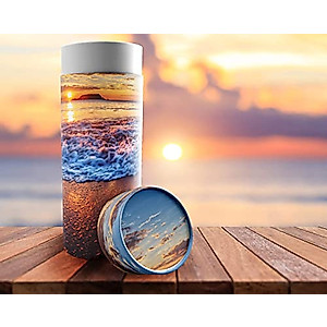 Hawaiian Sunset,Scattering Urns for Human Ashes Adult - Eco Friendly Biodegradable Urns for Human Ashes - Cremation Urns for Adult Ashes - Scattering Tube - Biodegradable Urns for Human Ashes