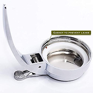 eHomeA2Z Syrup Dispenser Honey Pot Glass Jar Commercial Quality With Metal Top Update Box Gift For Mom