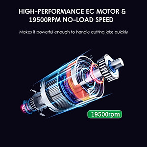 12V Cordless Angle Grinder Tool Kit, Portable Lithium Electric Angle Grinder, 19500rpm Mini Rechargeable Power Cutter with 2pcs Batteries 2pcs Grinding Discs