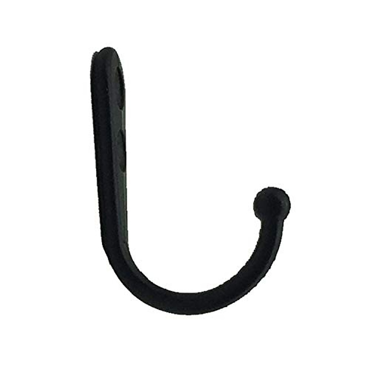 PietyPet 40 Pieces Single Robe Hooks Metal Cloth Hanger Wall Mounted Hook with Screws for Coat, Scarf, Bag, Towel, Key, Cap, Cup, Hat (Black)