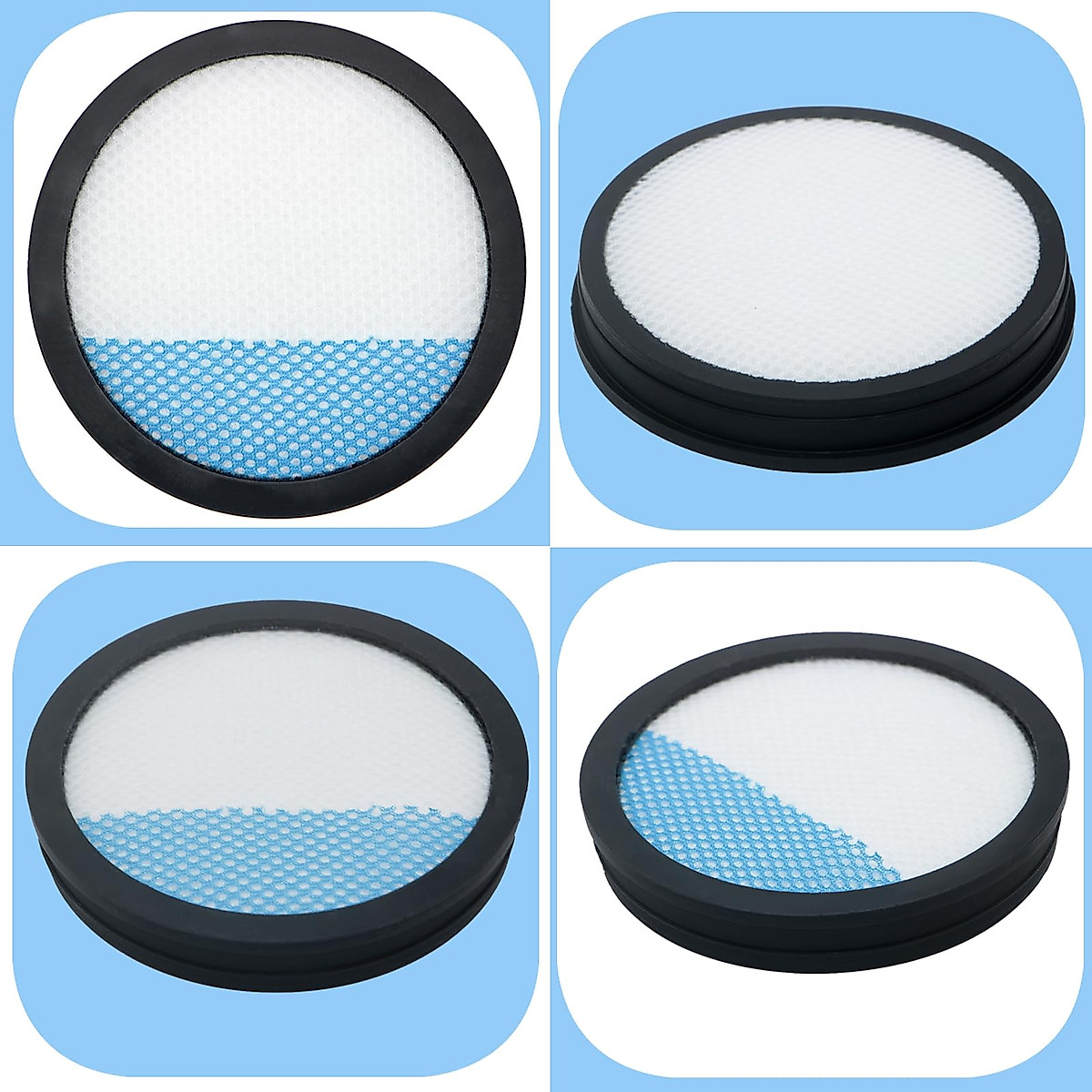 Aolleteau 2 Pack Filter Replacement for Ryobi 18V 1 + Cordless Stick Vacuum PBLSV716K, PBLSV716B, PBLSV717K, PBLSV717B, PCL720K, PCL720, Compare to Part A32SV720N