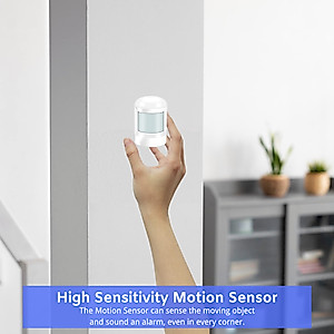 SKK Home Security System (2nd Gen), 9-Piece Wireless Alarm System Kit, Compatible with Alexa, DIY No Monthly Fee, for House Apartment Office