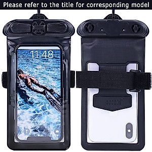 Vaxson Phone Case Black, Compatible with Nextbase 412GW Waterproof Pouch Dry Bag [ Not Screen Protector Film ]