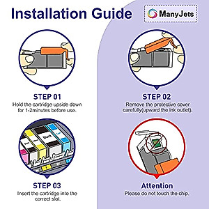 ManyJets PGI-280XXL CLI-281XXL Compatible Ink Cartridge Replacement for Canon 280 281 PGI-280 CLI-281 XXL Work with Canon PIXMA TS9520 TS9521C TR7520 TR8520 TS6320 TS702 TS9120 TS8120 TS8220 (12-Pack)